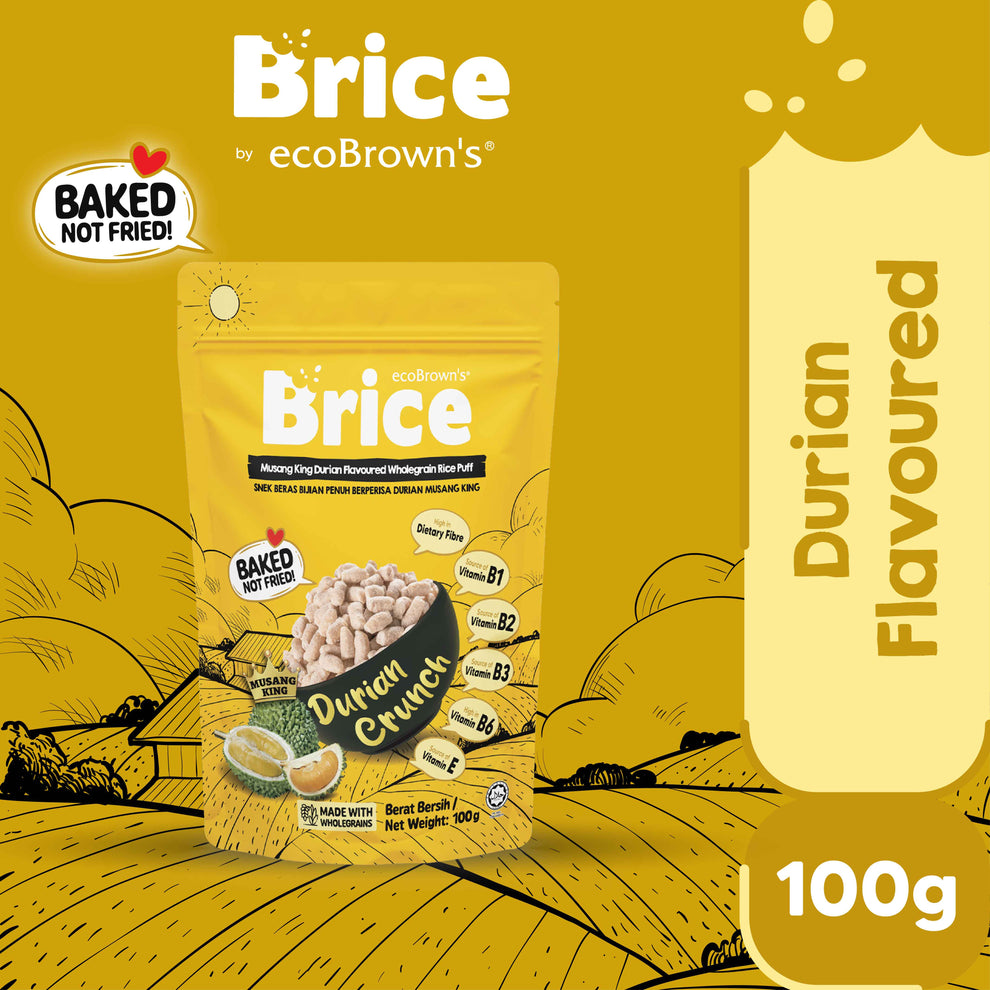 [100g] ecoBrown’s Brice Musang King Durian Flavoured Wholegrain Rice P ...